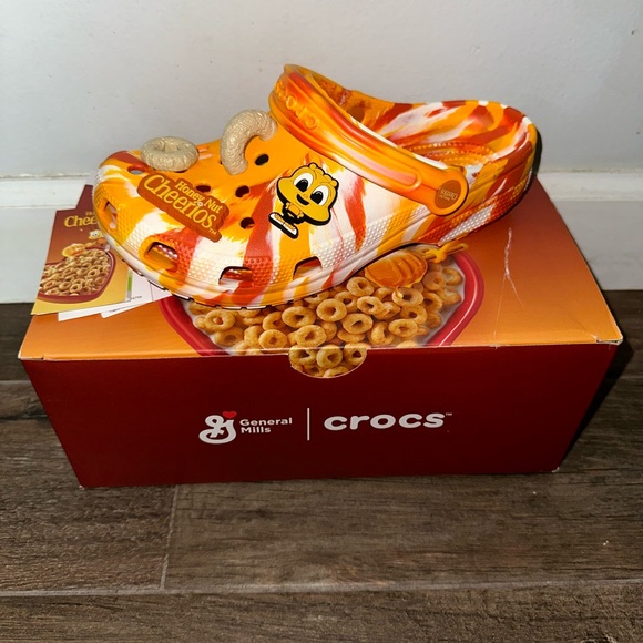 CROCS | Shoes | Honey Nut Cheerios X Crocs Classic Clog Kids Size J6 ...